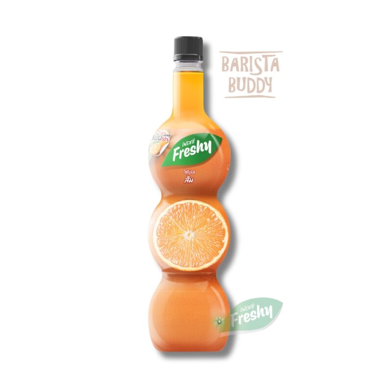 Syrup Freshy Cam (Orange syrup) - Chai 710ml - Barista Buddy Việt Nam
