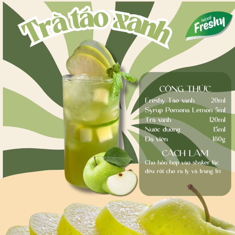 Syrup Freshy Táo xanh (Green Apple syrup) - Chai 710ml - Barista Buddy ...